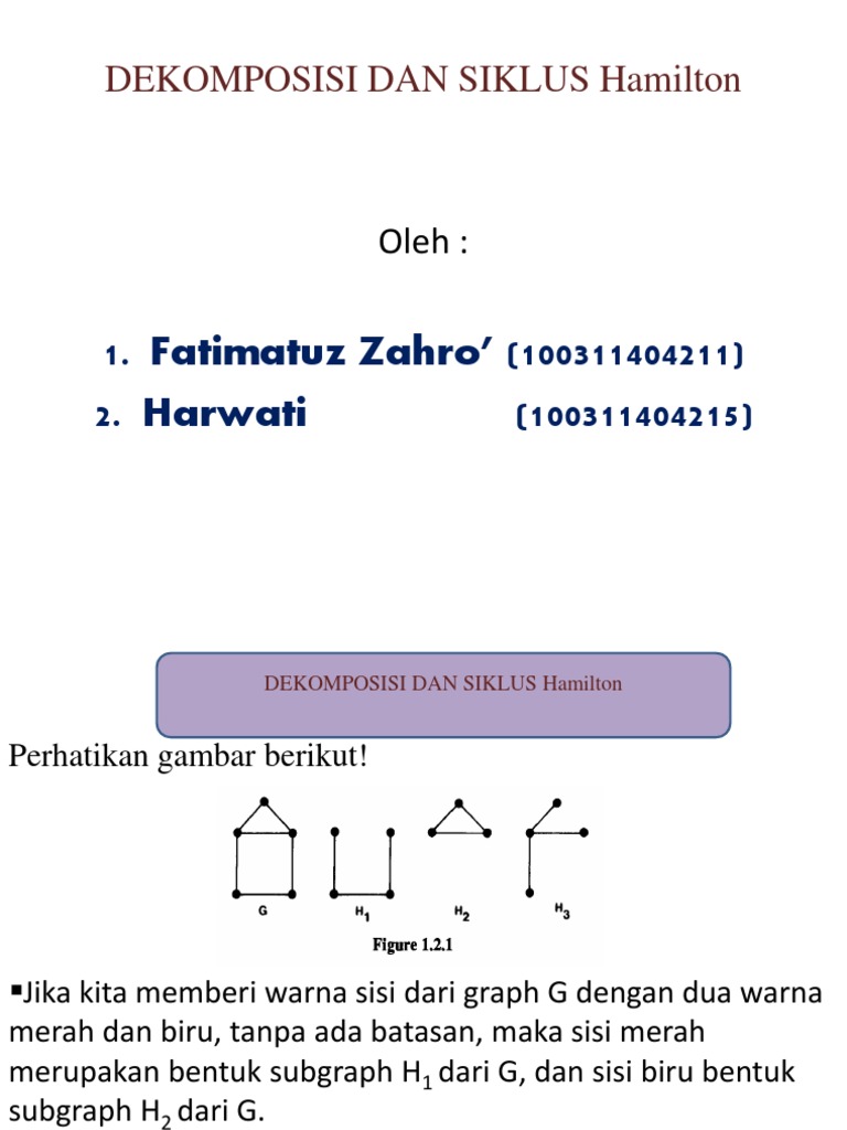 DEKOMPOSISI DAN SIKLUS HAMILTON DI GRAPH | PDF