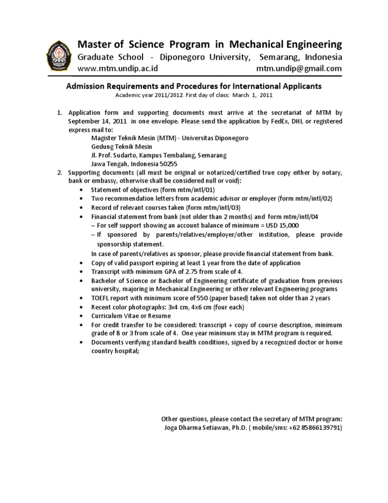 MTM Application Requirements Semarang | PDF | Career & Growth