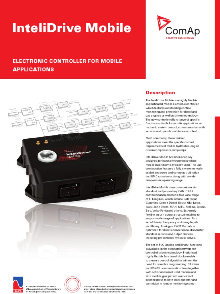 InteliDrive Mobile - Datasheet PDF | PDF | Programmable Logic Controller | Electrical Engineering