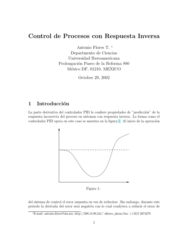 Respuesta Inversa | Sistema de control | Ciencia de sistemas