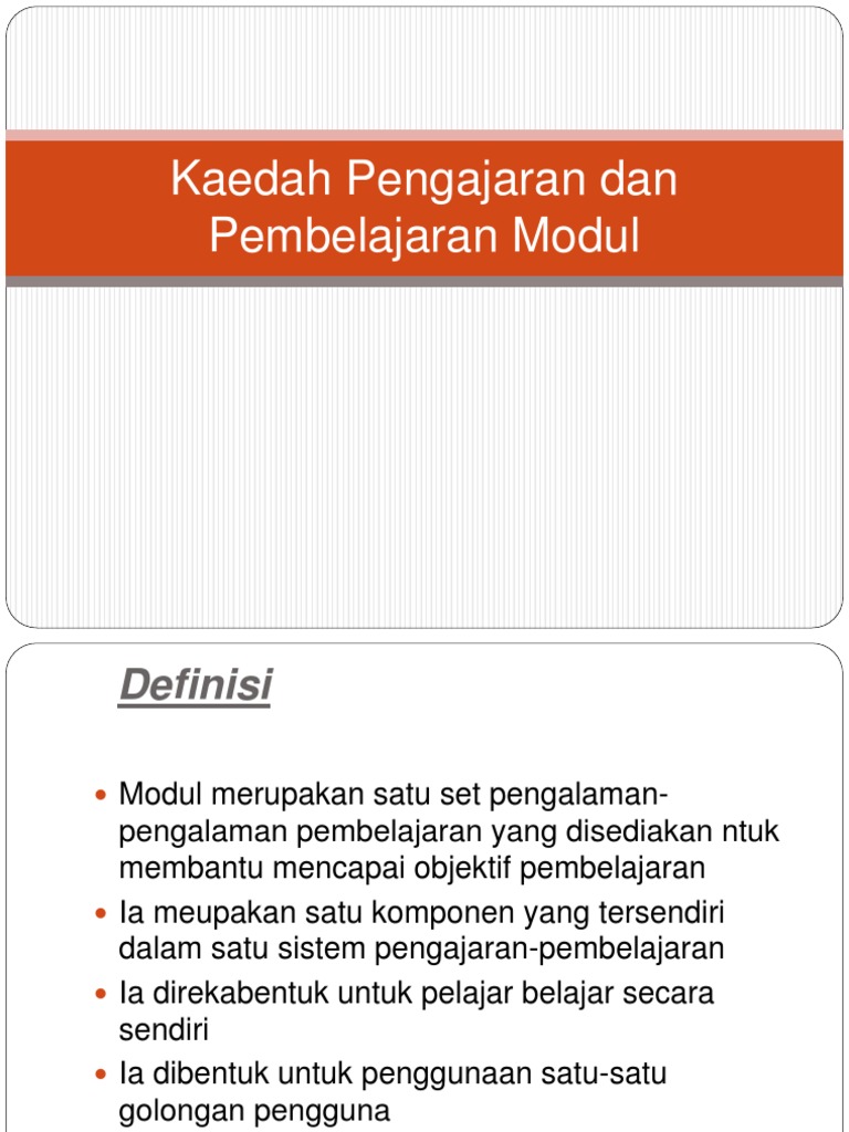 Kaedah Modul | PDF