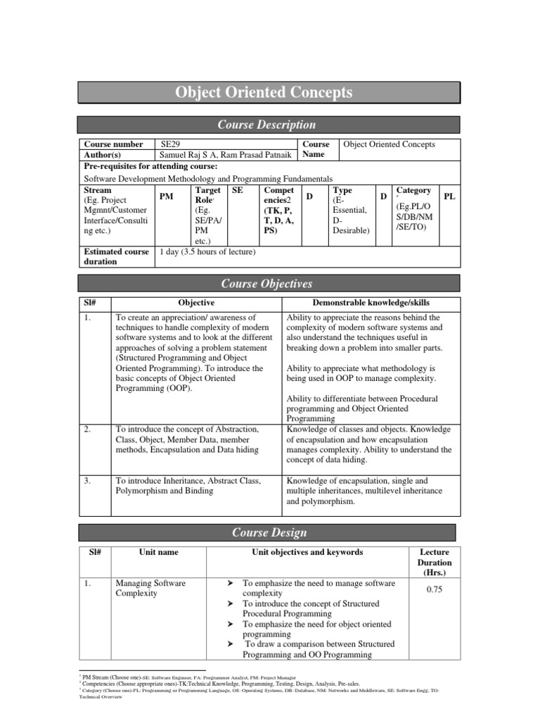 HDD - Object Oriented Concepts | PDF | Object Oriented Programming ... HDD - Object Oriented Concepts | PDF | Object Oriented Programming ...