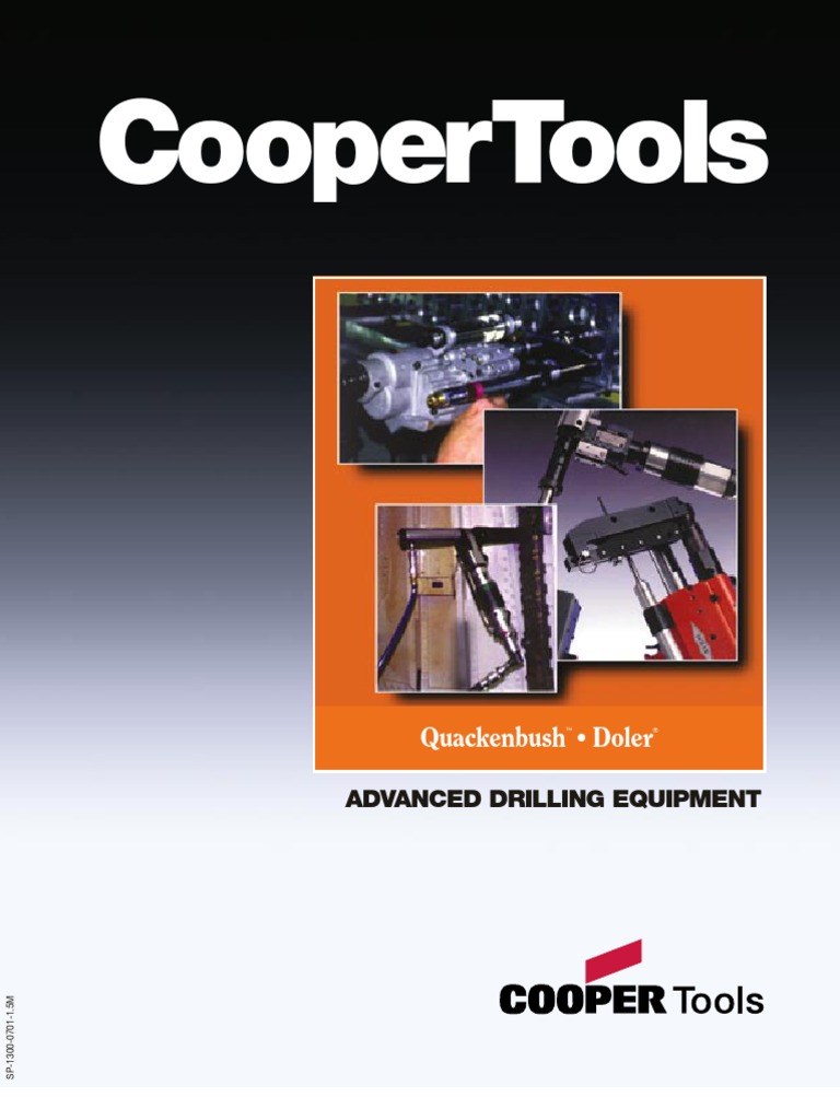 Cooper Tools Drilling | PDF | Drilling | Drill