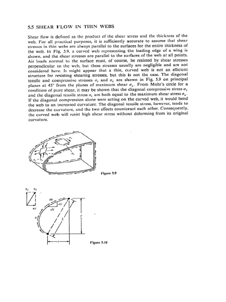 Wing Rib Analysis Shear Center For 3 Stringer Closed Cell | PDF | Shear ...