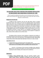 Abstract of BOCW Act | PDF | Employment | Government
