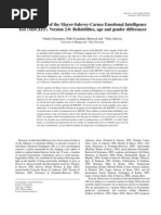 MSCEIT | PDF | Emotional Intelligence | Emotions