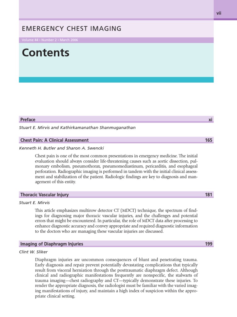 Emergency Chest Imaging | PDF | Pneumonia | Radiology