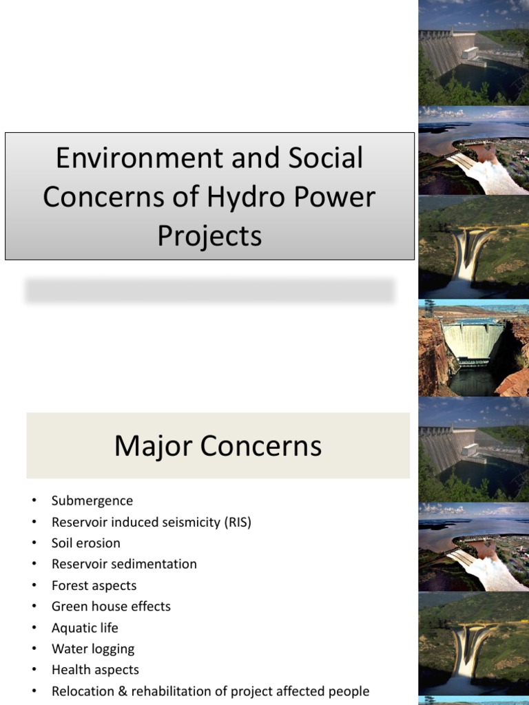 Environment and Social Concerns of Hydro Power Projects | PDF ...