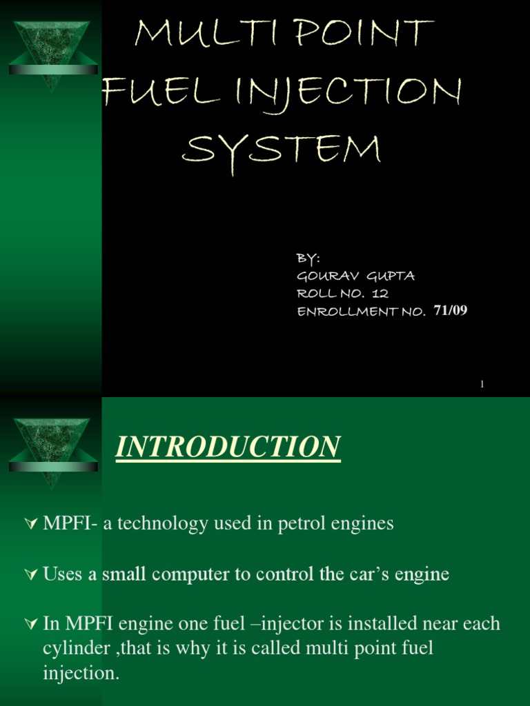 Multi Point Fuel Injection System Overview | PDF | Fuel Injection ...