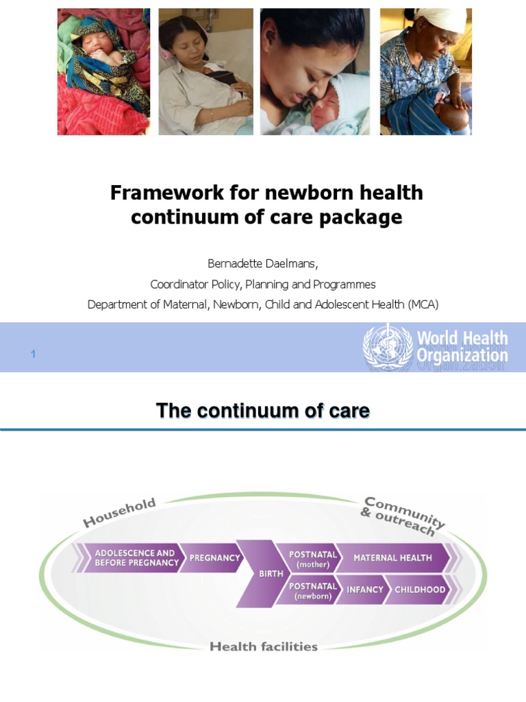Daelmans: Framework For Newborn Health Continuum of Care Package | PDF ...