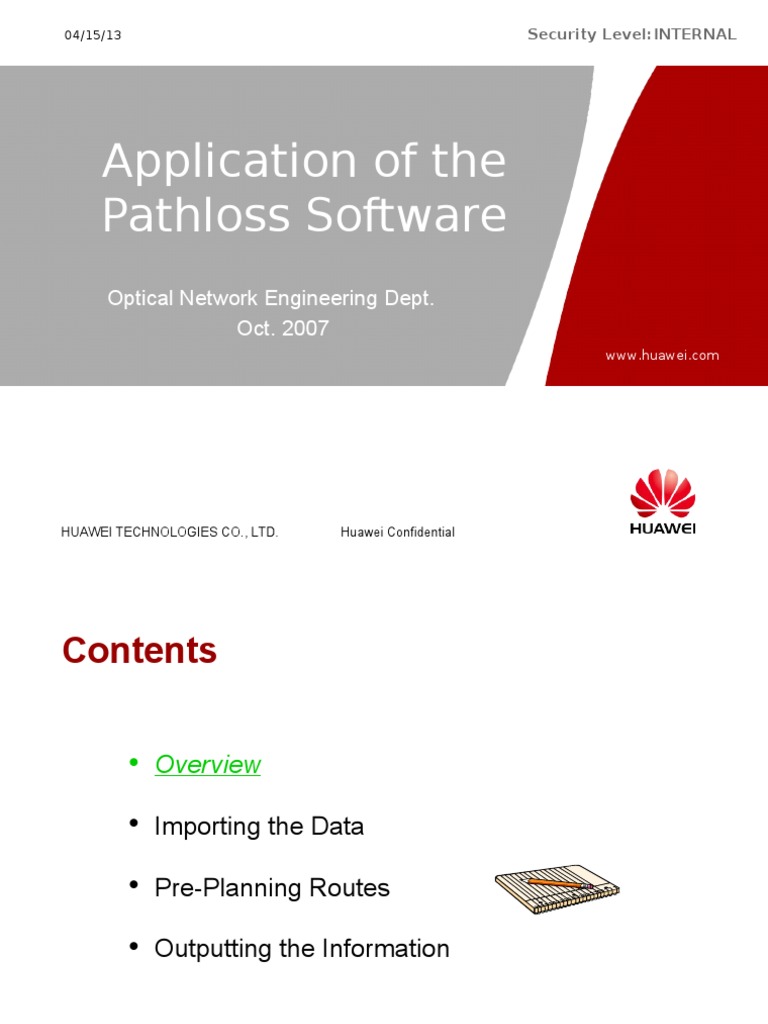 Pathloss Software Guide for Huawei | PDF | Portable Document Format | Geography