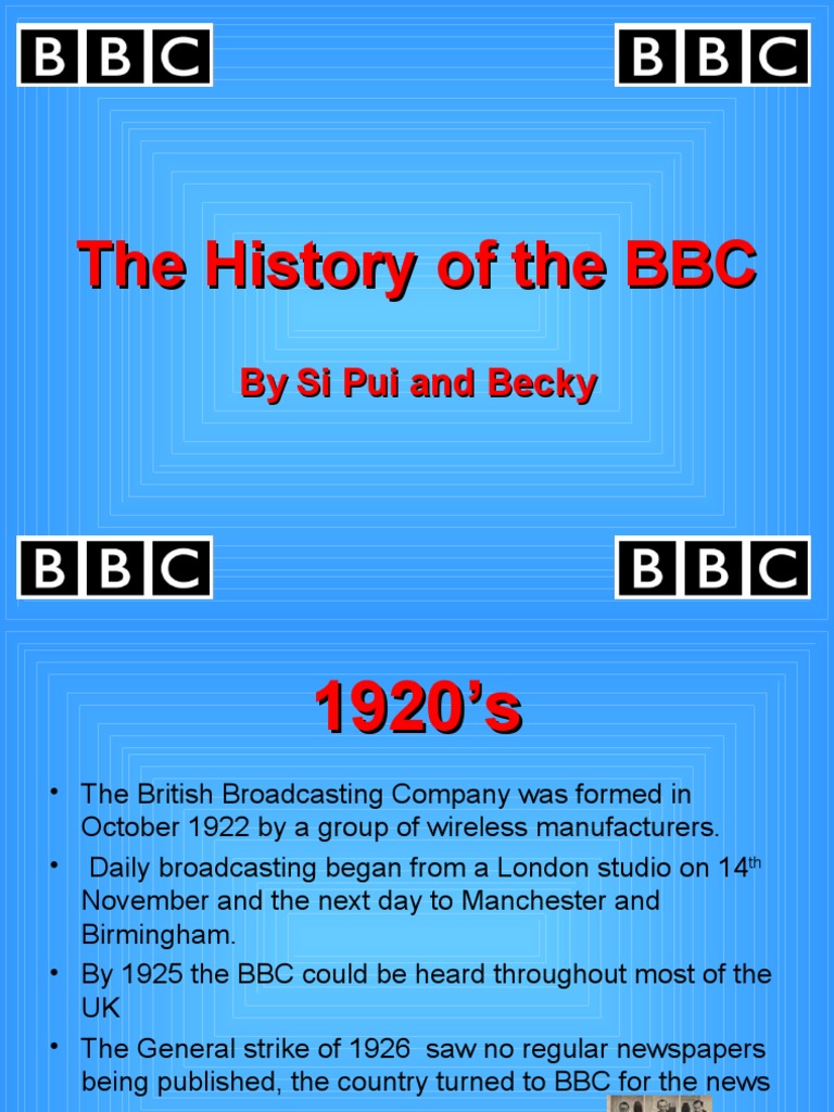 The History of The BBC | PDF | Bbc | Mass Media