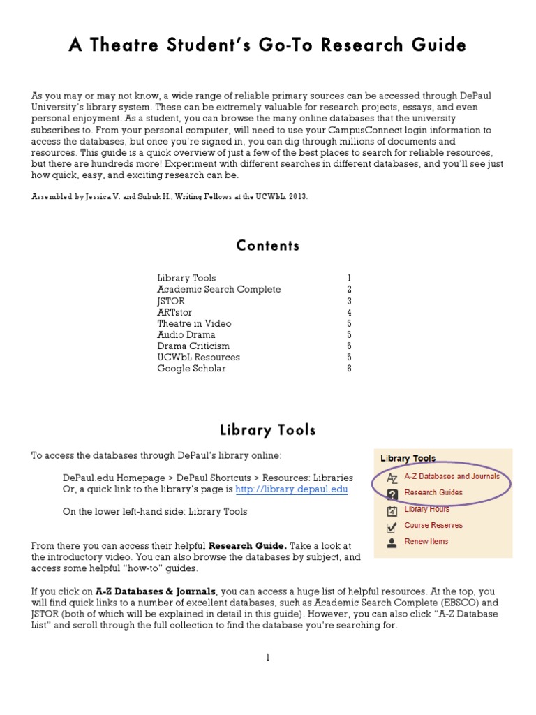 Go-To Research Guide | PDF | Libraries | Citation