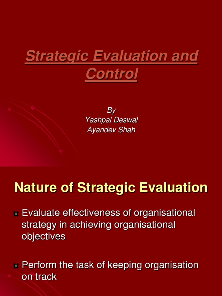 6895776-Strategic-Evaluation-and-Control.ppt | Strategic Management ...