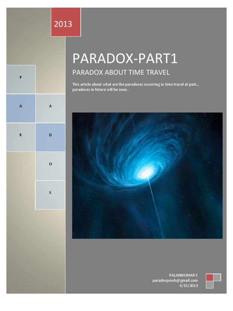 Paradox in Time Travel at Past | PDF | Time Travel | Metaphysics
