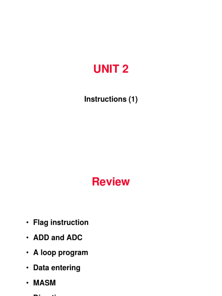 8086 Instruction Set | PDF | Binary Coded Decimal | Integer (Computer Science)