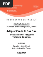 Sara v3 Guía de Valoración Del Riesgo de Violencia Contra La Pareja ...