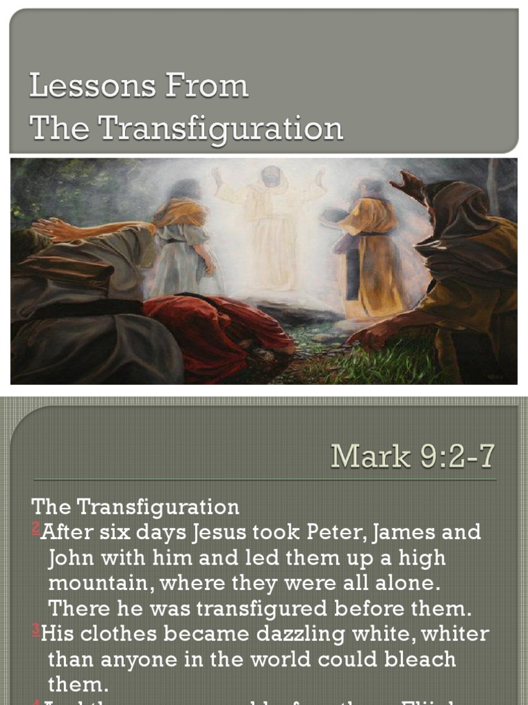 Lessons From the Transfiguration | Jesus | Religious Belief And Doctrine