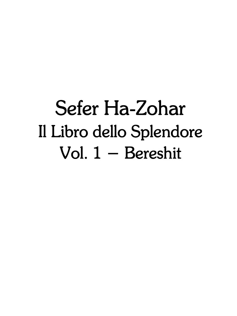 Sefer Ha Zohar | PDF
