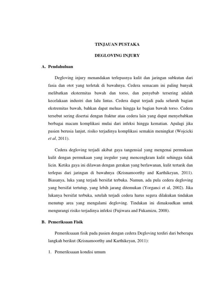 Degloving Injury | PDF