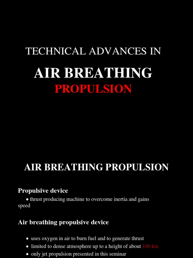 Air Breathing Propulsion | PDF | Jet Engine | Mach Number