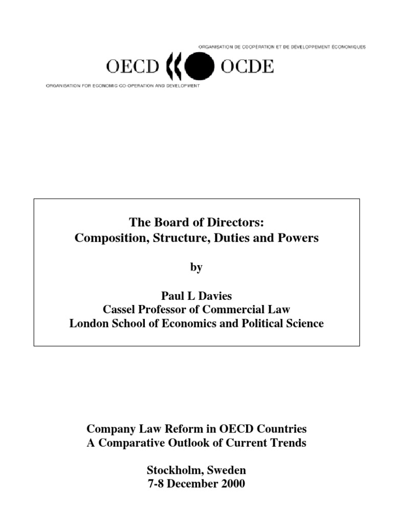 Board of Directors Composition, Structure, Duties & Powers | PDF ...