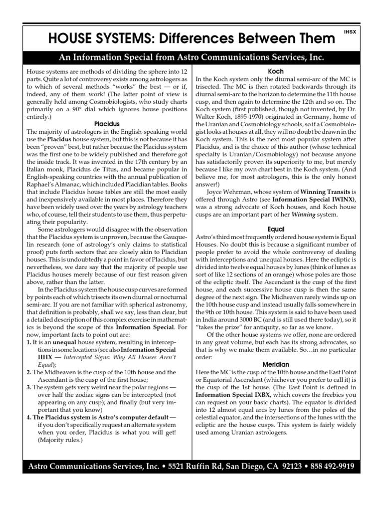 An In-Depth Exploration of Major House Systems: Their Origins ...