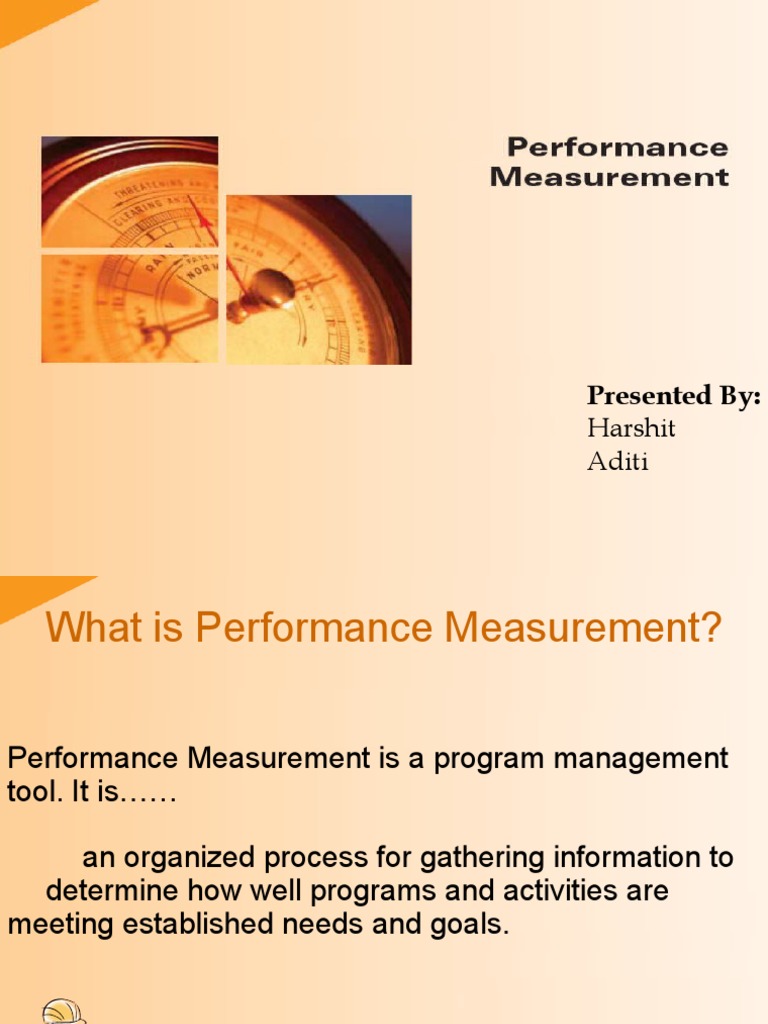 Performance Measurement | PDF | Measurement | Goal