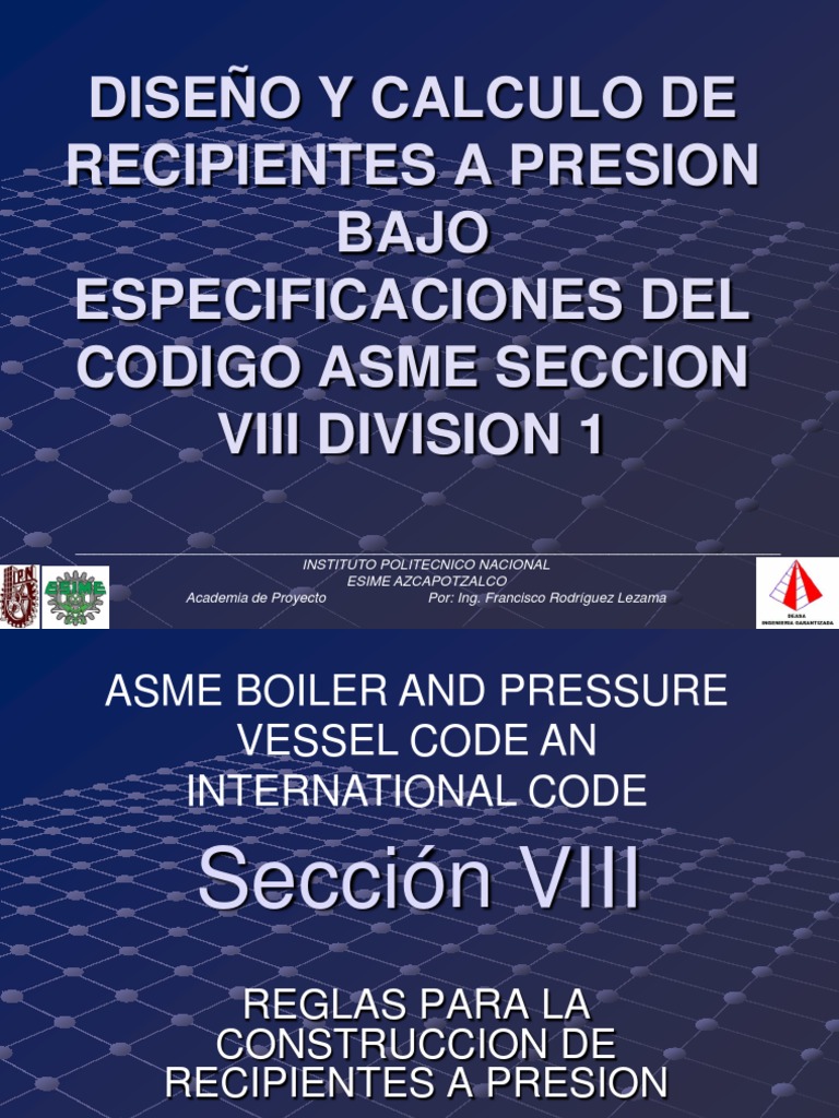Codigo Asme Seccion Viii Division 1 | PDF | Presión | Temperatura