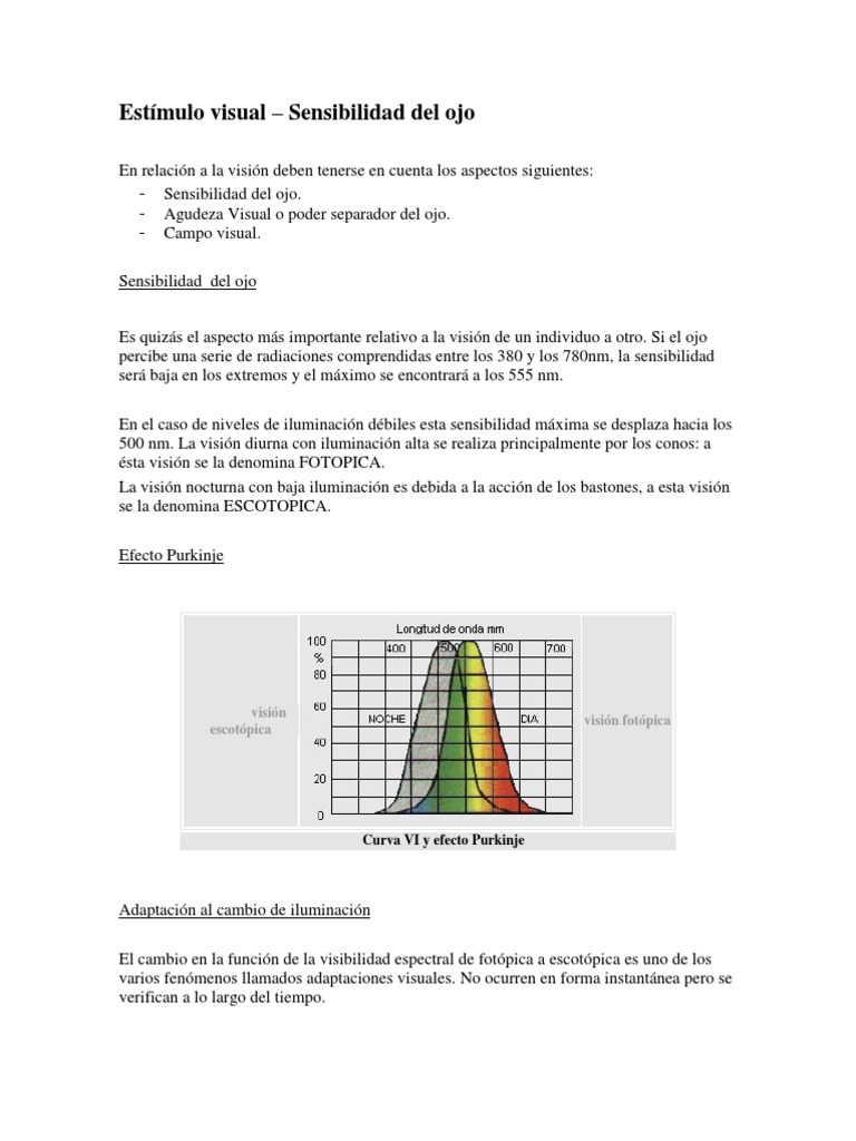 09 Estímulo visual | Percepción visual | Ojo humano