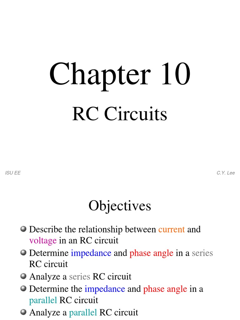 RC Circuits | PDF | Electrical Impedance | Series And Parallel Circuits