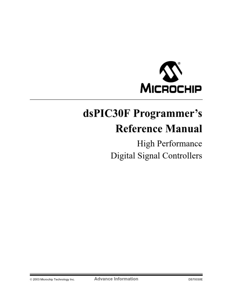 DsPIC30F Programmers Reference Manual | PDF | Instruction Set | Pointer ...