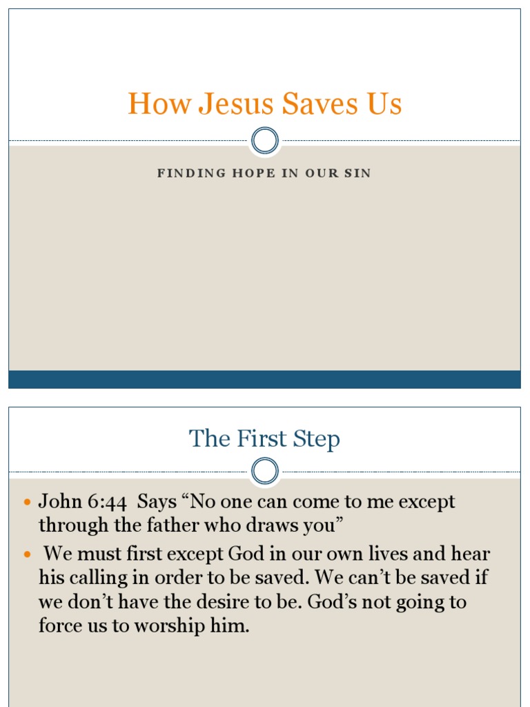 How Jesus Saves Us | PDF