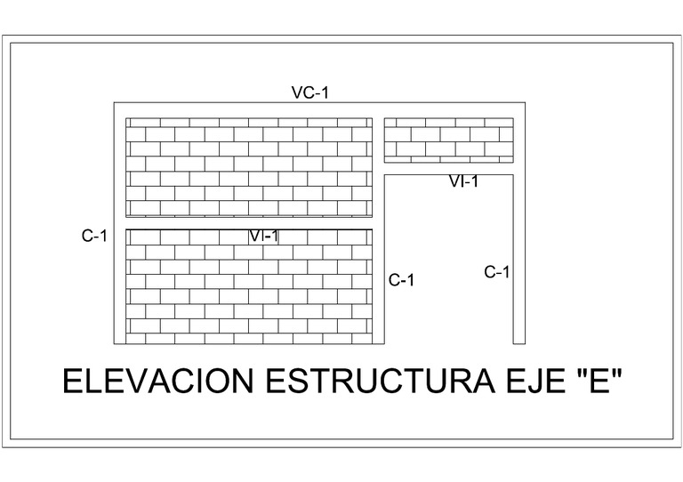 Elevacion Estructural Eje E | PDF