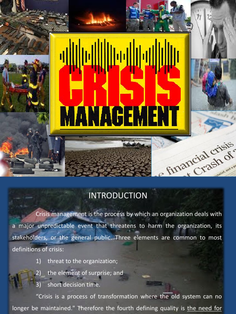 Crisis Management Pdf Crisis Management Public Sphere