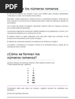 Números romanos: siglos y años | PDF | Matemáticas