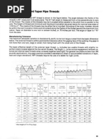 NPT Thread Dimensions | PDF | Machining | Metalworking