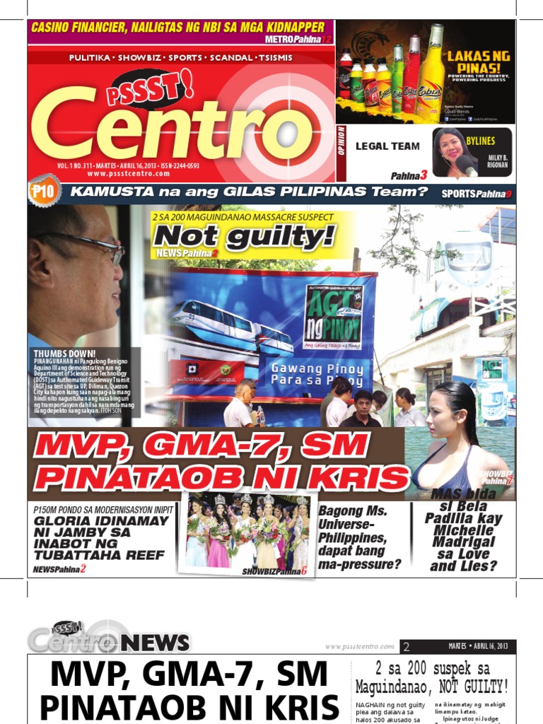 PSSST Centro Apr 16 2013 Issue | PDF