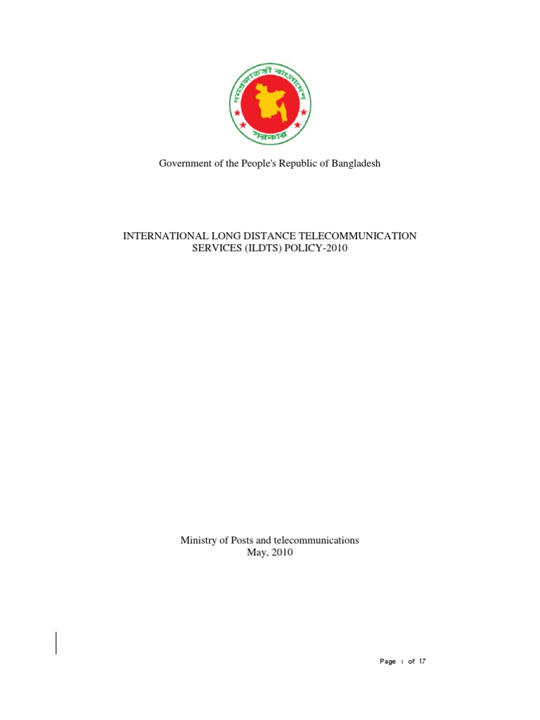 Ildts Policy 2010 | PDF | Voice Over Ip | Internet