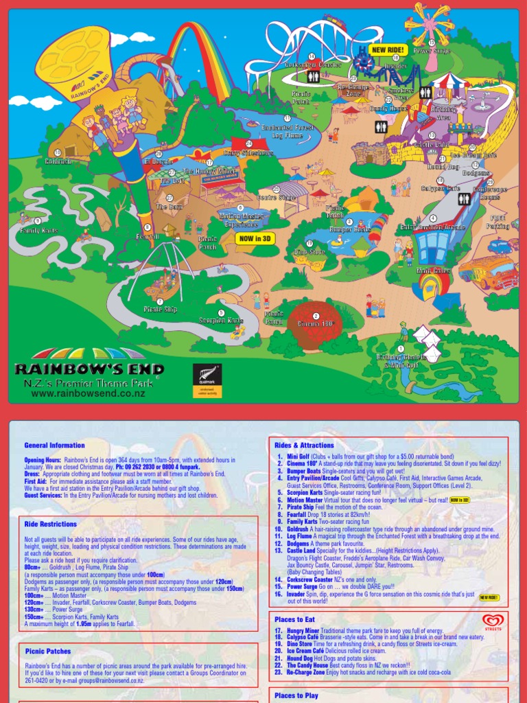 Rainbows End Map | PDF | Leisure | Nature