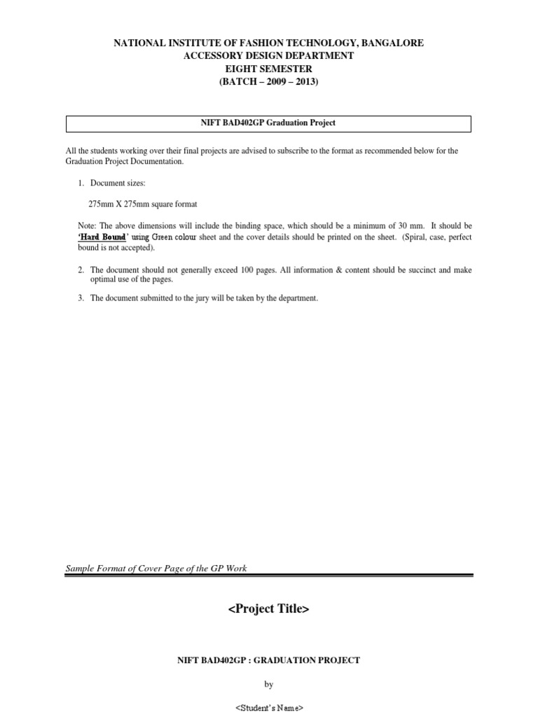 GP Document Guidelines | PDF | Mentorship | Science