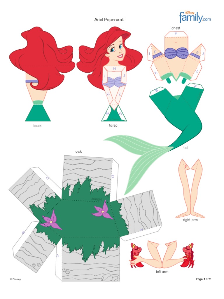 Ariel Papercraft Printable 0210 | PDF