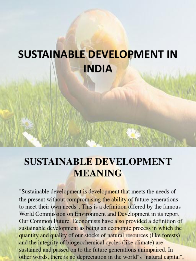 Sustainable Development in India | Sustainability | Sustainable Development