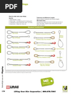 Wire Rope Sling Load Chart PDF | PDF