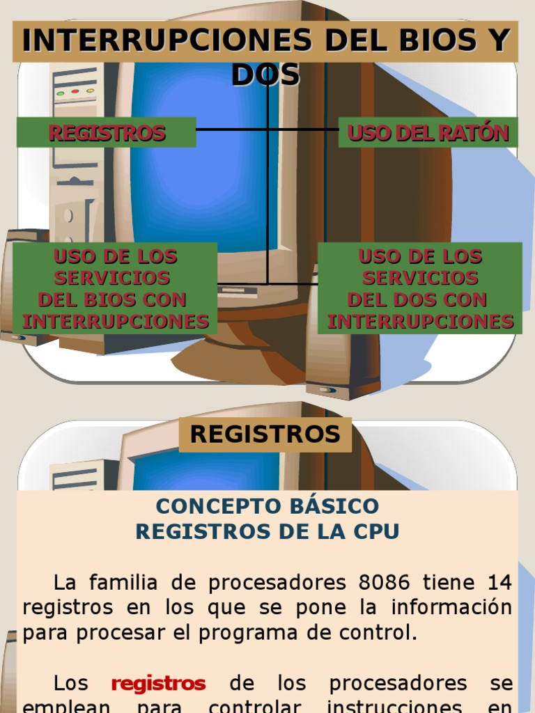 Int Dos y Bios | PDF | Bios | Sistema operativo
