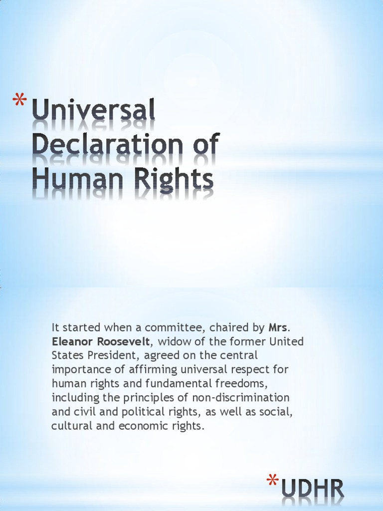 UDHR | Human Rights | United Nations