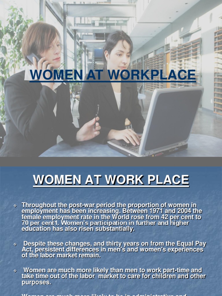 Women in the Workplace: Trends & Challenges | PDF | Violence | Gender ...
