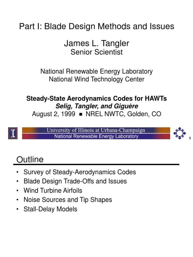 Blade Design Methods and Issues | PDF | Airfoil | Stall (Fluid Mechanics)