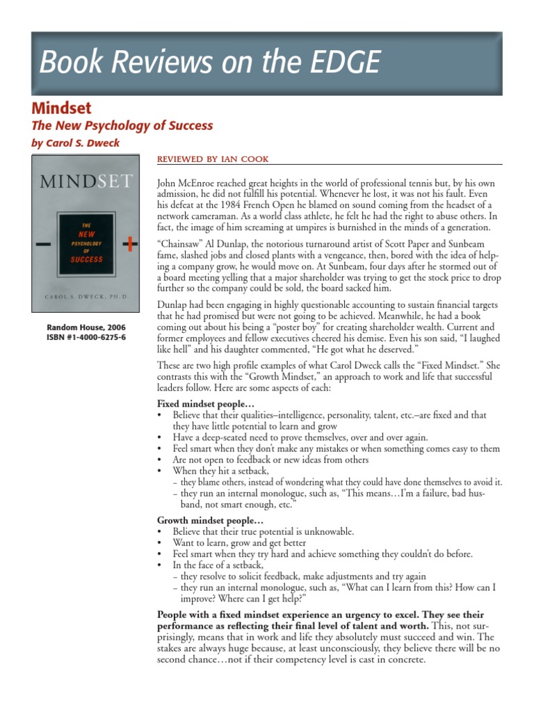 BR Mindset Ltee | PDF | Mindset | Behavioural Sciences