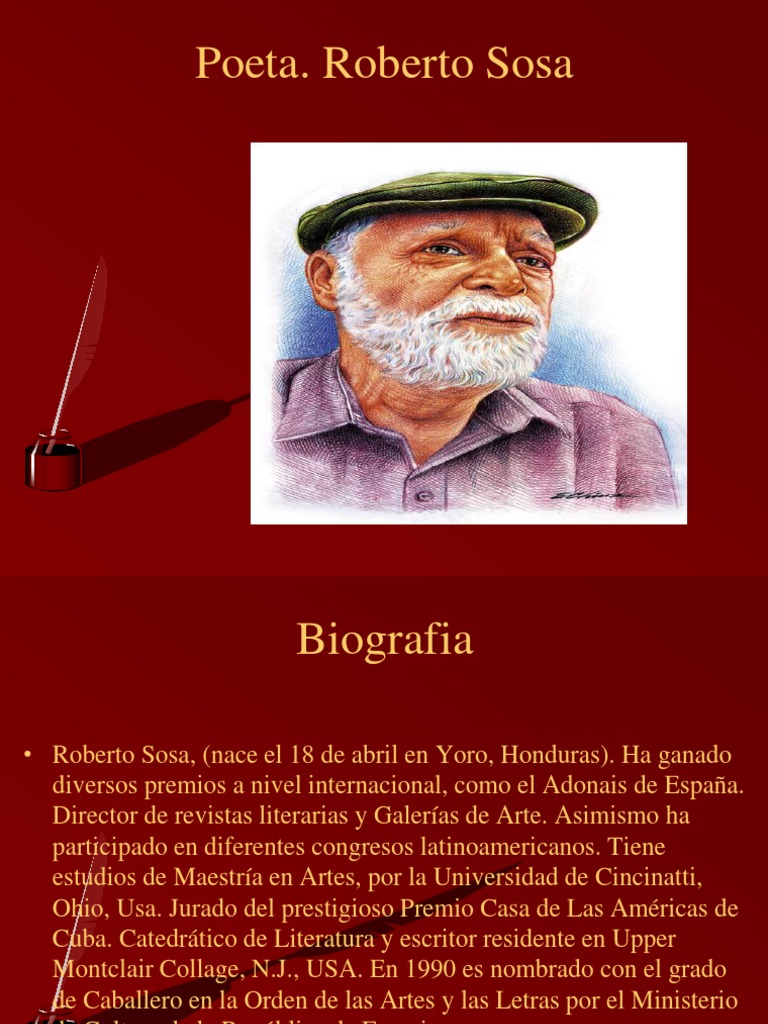 Poeta Roberto Sosa | PDF